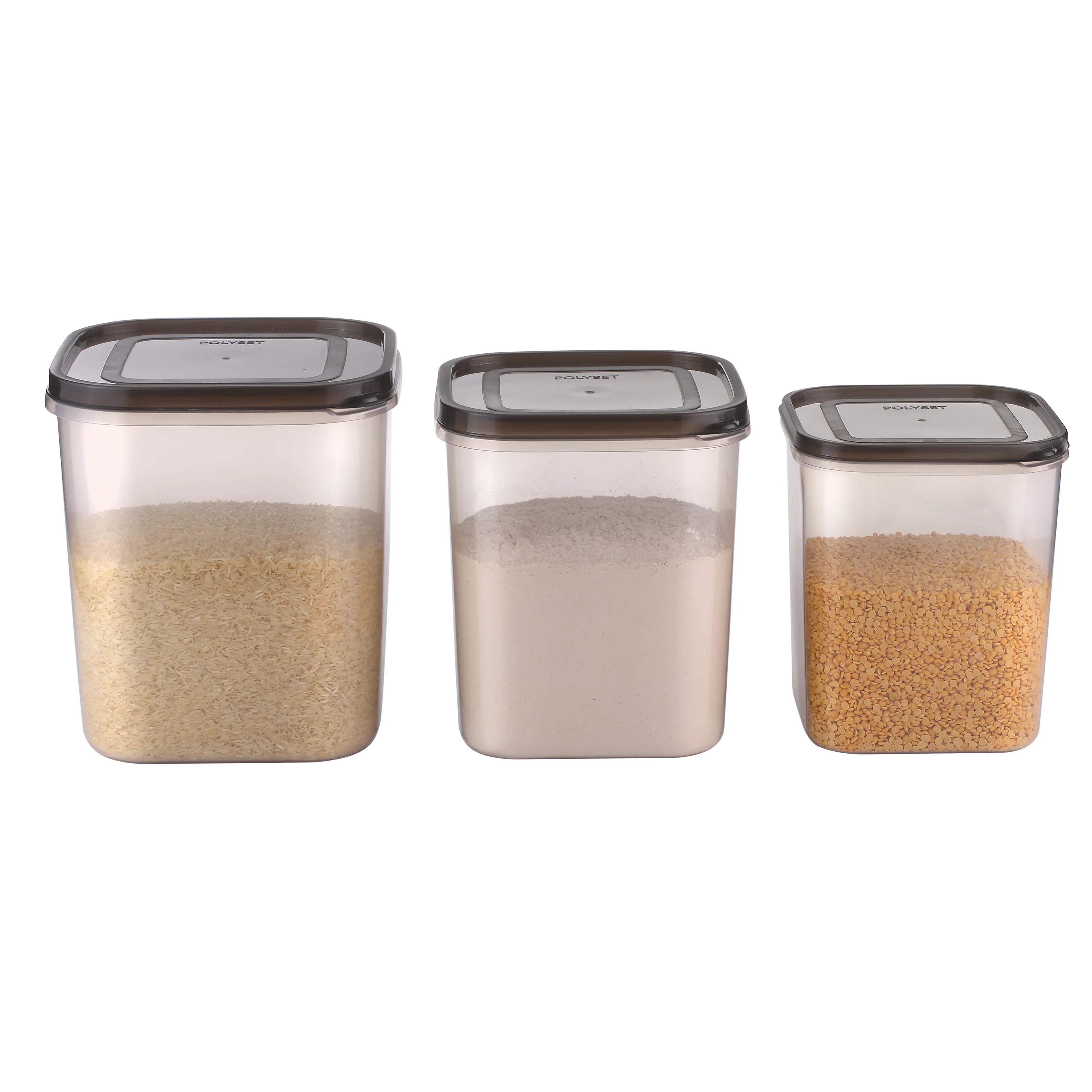 Fiesta Plastic Modular Mate Container Set Of 3 Pcs (500 Ml, 900Ml & 12 ...